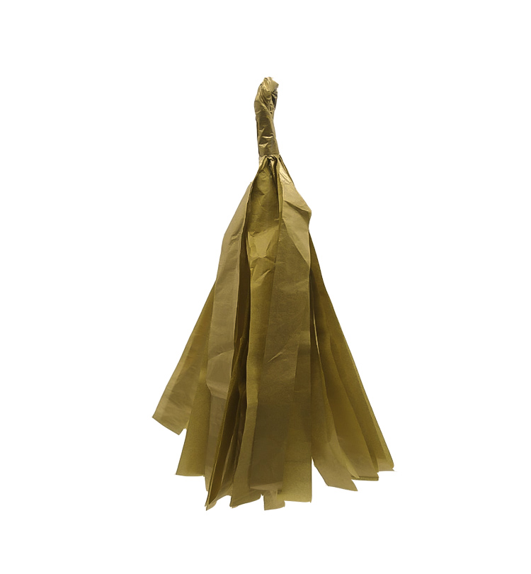 FLECOS DE PAPEL DORADO / 6 unds