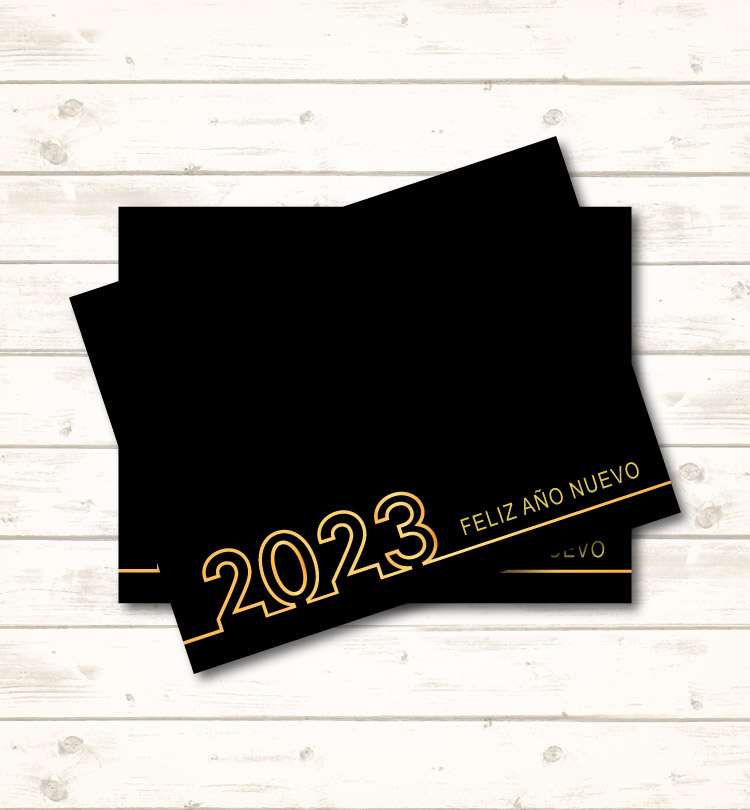 INDIVIDUAL DE PAPEL FELIZ AÑO NUEVO 2023